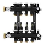 George T. Sanders | PEX Ep Manifold 4 Loop with Flow Meter Expansion